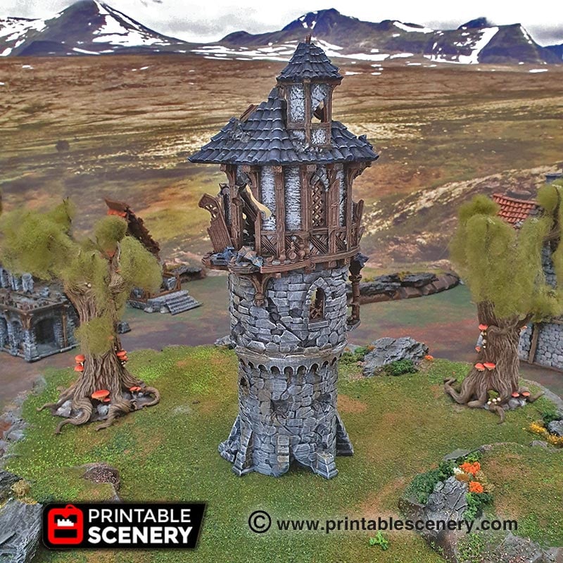 Ruined Wizard Tower | EnderToys Terrain